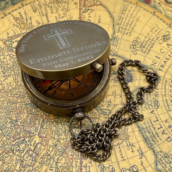 Personalized Compass - Etsy