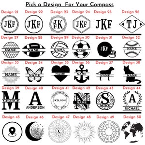 Customizable Compass With Personalized Message - Perfect for Travelers ...