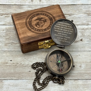 Customizable Compass With Personalized Message - Perfect for Travelers ...