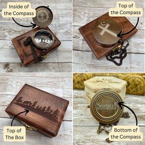 Customizable Compass With Personalized Message - Perfect for Travelers ...