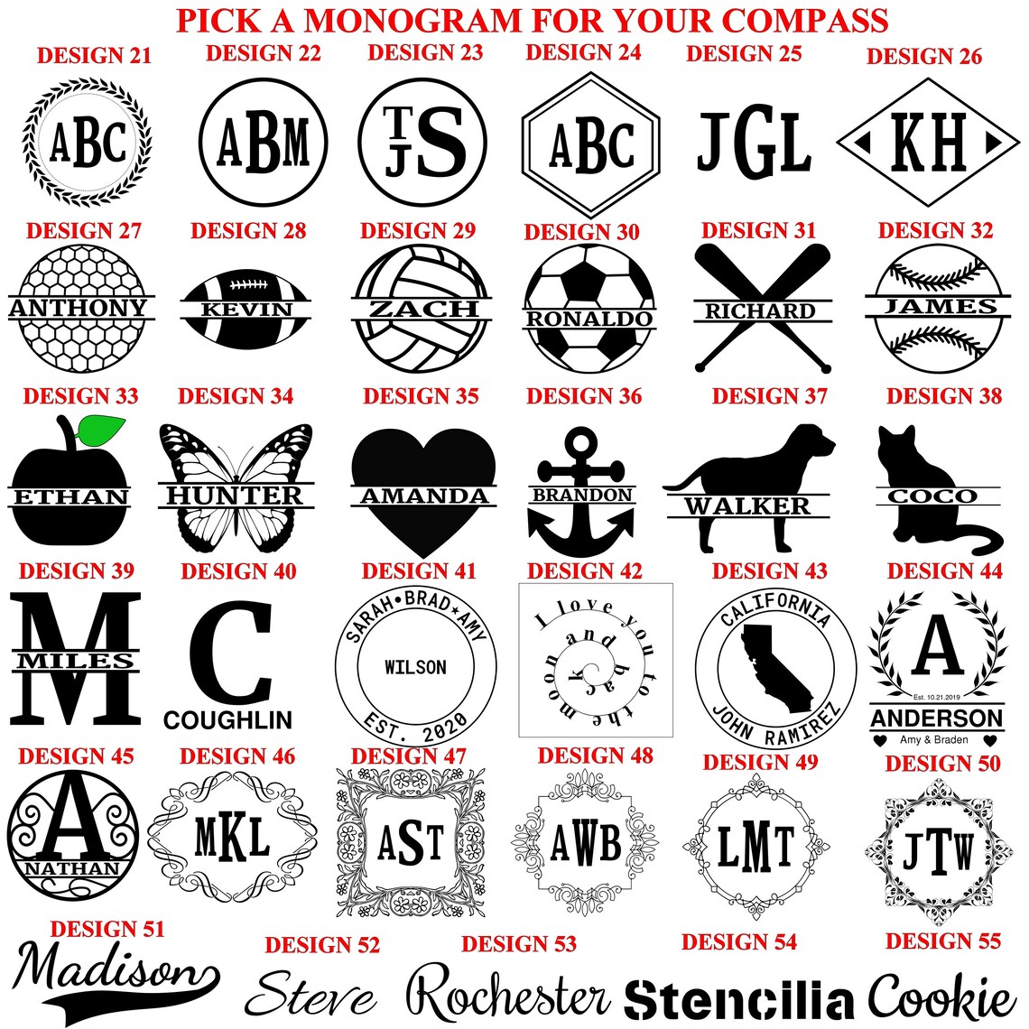 Personalized Compass Engraved Compass Custom Compass | Etsy