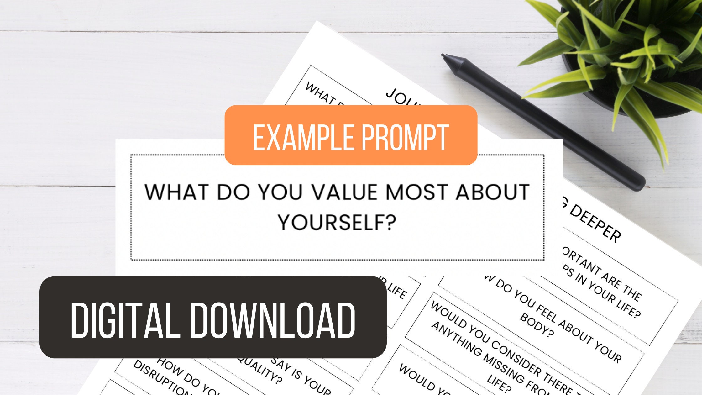 40 Journal Prompts to Dig Deeper Journal Prompts Writing Prompts Mental ...