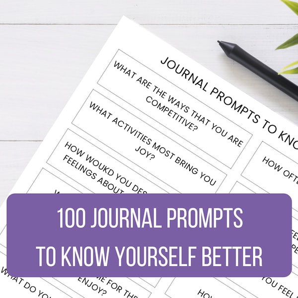 Printable Reflective Journal Prompts - Etsy