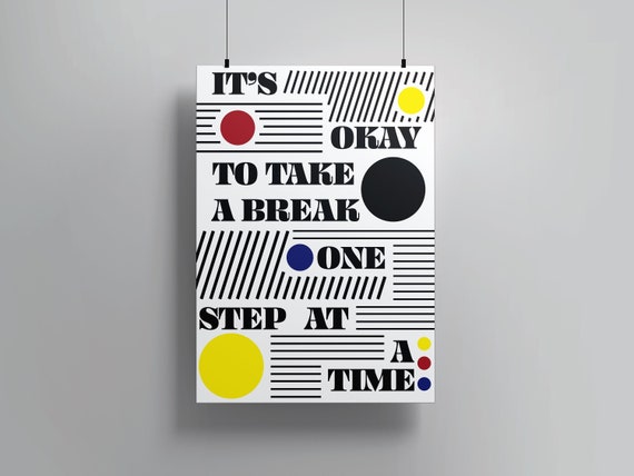 Take A Break Poster | Etsy