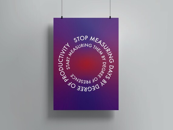 Measuring Days Poster | Etsy