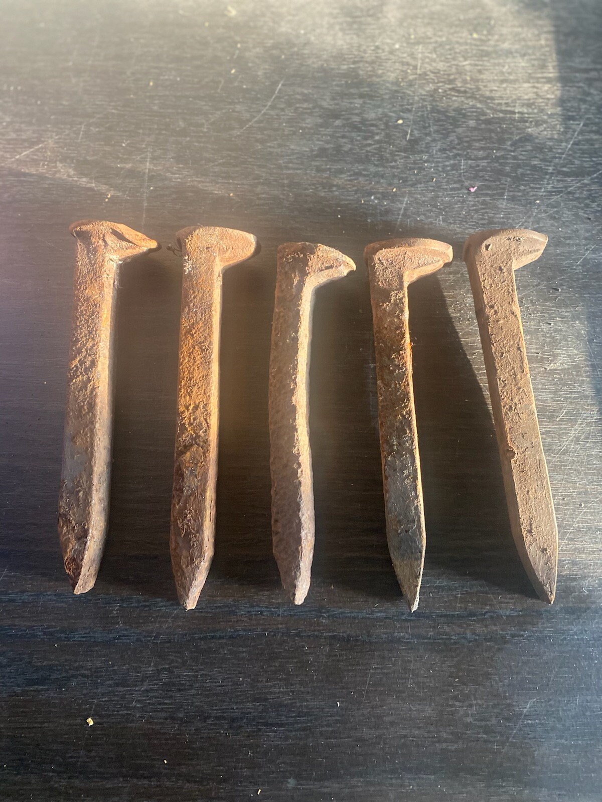 Vintage Rusty Train Track Nails/stakes-random - Etsy
