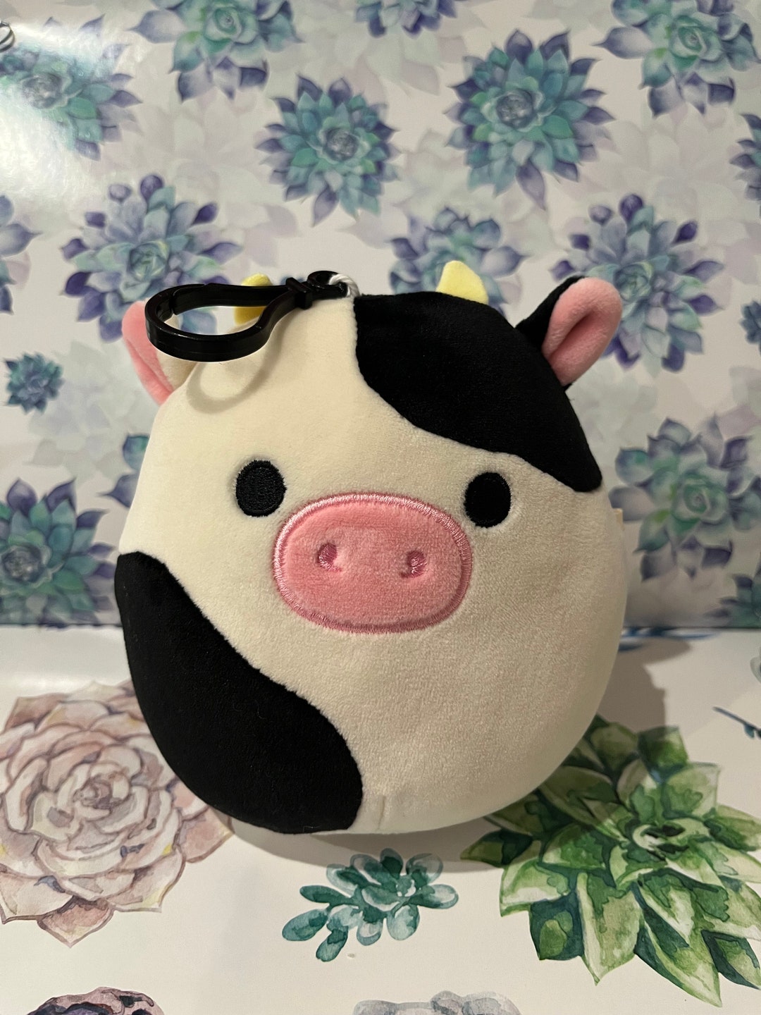 Connor the Cow Squishmallow 5” Custom Clip - Etsy
