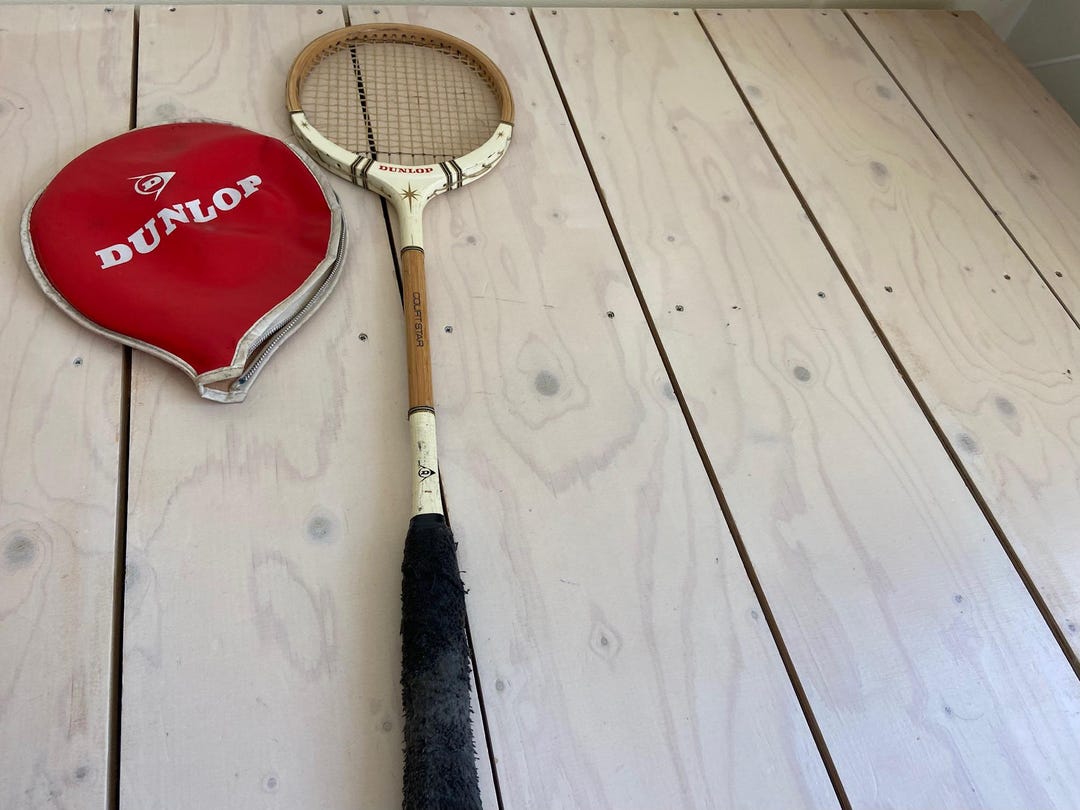 Jufhamvintage- Vintage Wooden Squash Racket- 80s Dunlop Courtstar ...