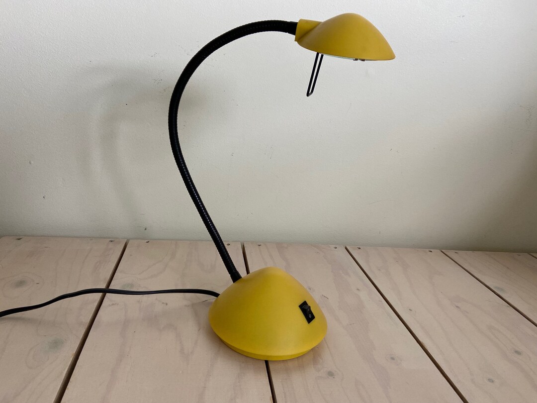 Jufhamvintage- Vintage Yellow Desk Lamp- Postmodern Design Adjustable ...