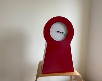 Vintage IKEA Shelf Clock, Yellow Keyhole, 1990s, PS Series, Thomas ...