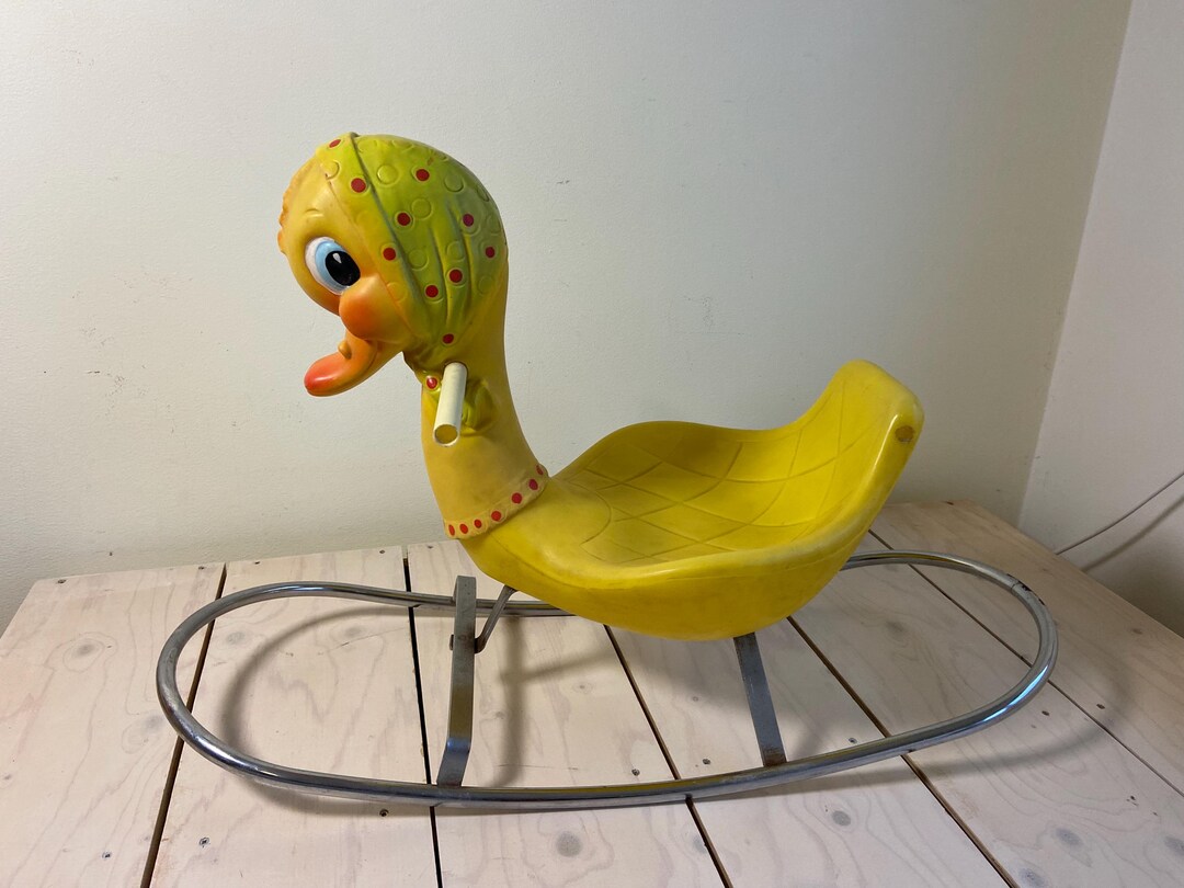 Jufhamvintage- Vintage Canova Rocking Duck- 70s Toy - Etsy