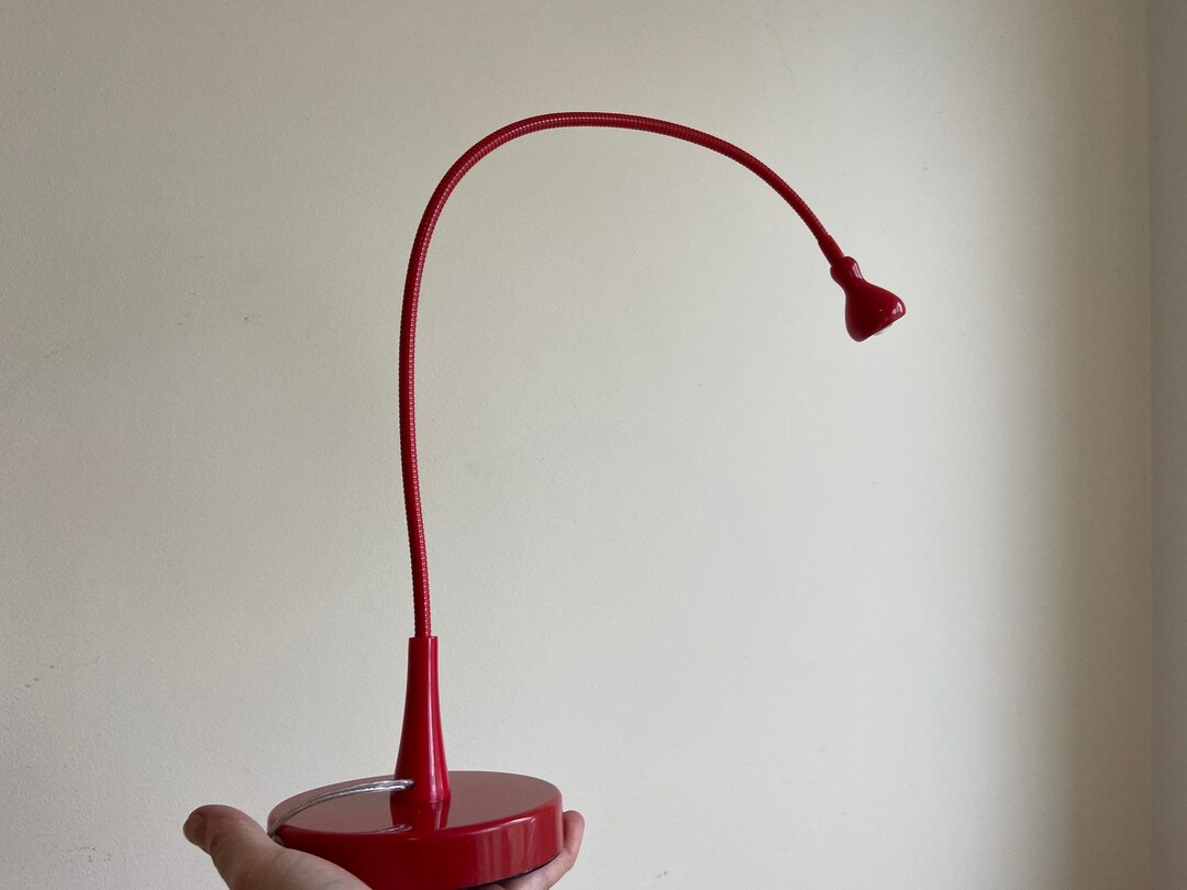 Jufhamvintage- Vintage IKEA Jansjo Desk Lamp - Red Reading Lamp With a ...