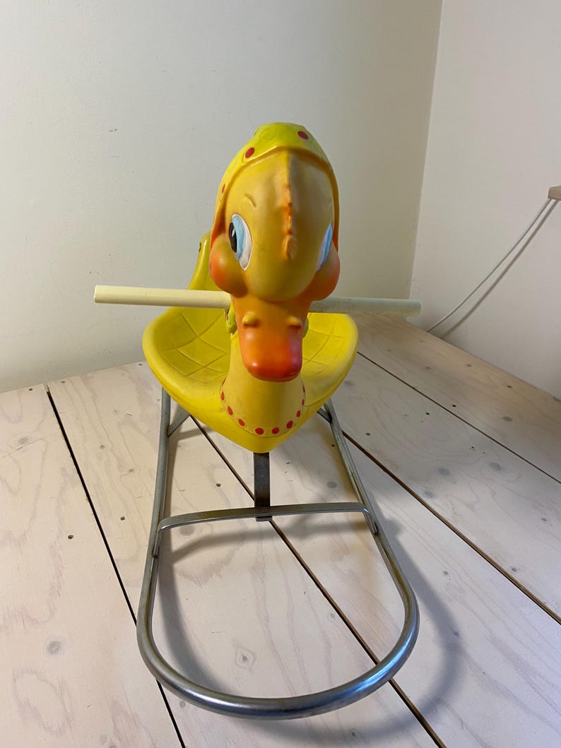 Jufhamvintage- Vintage Canova Rocking Duck- 70s Toy - Etsy
