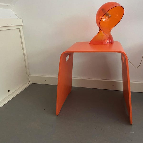Orange Side Table - Etsy