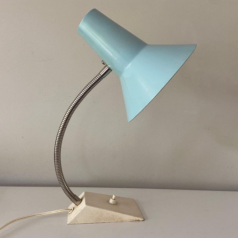Enamel Table Lamp - Etsy