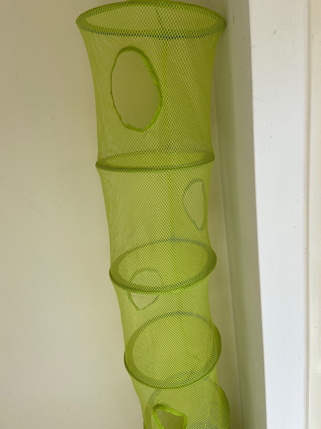 Jufhamvintage-vintage IKEA PS Fängst Big Green Hanging Storage Net ...