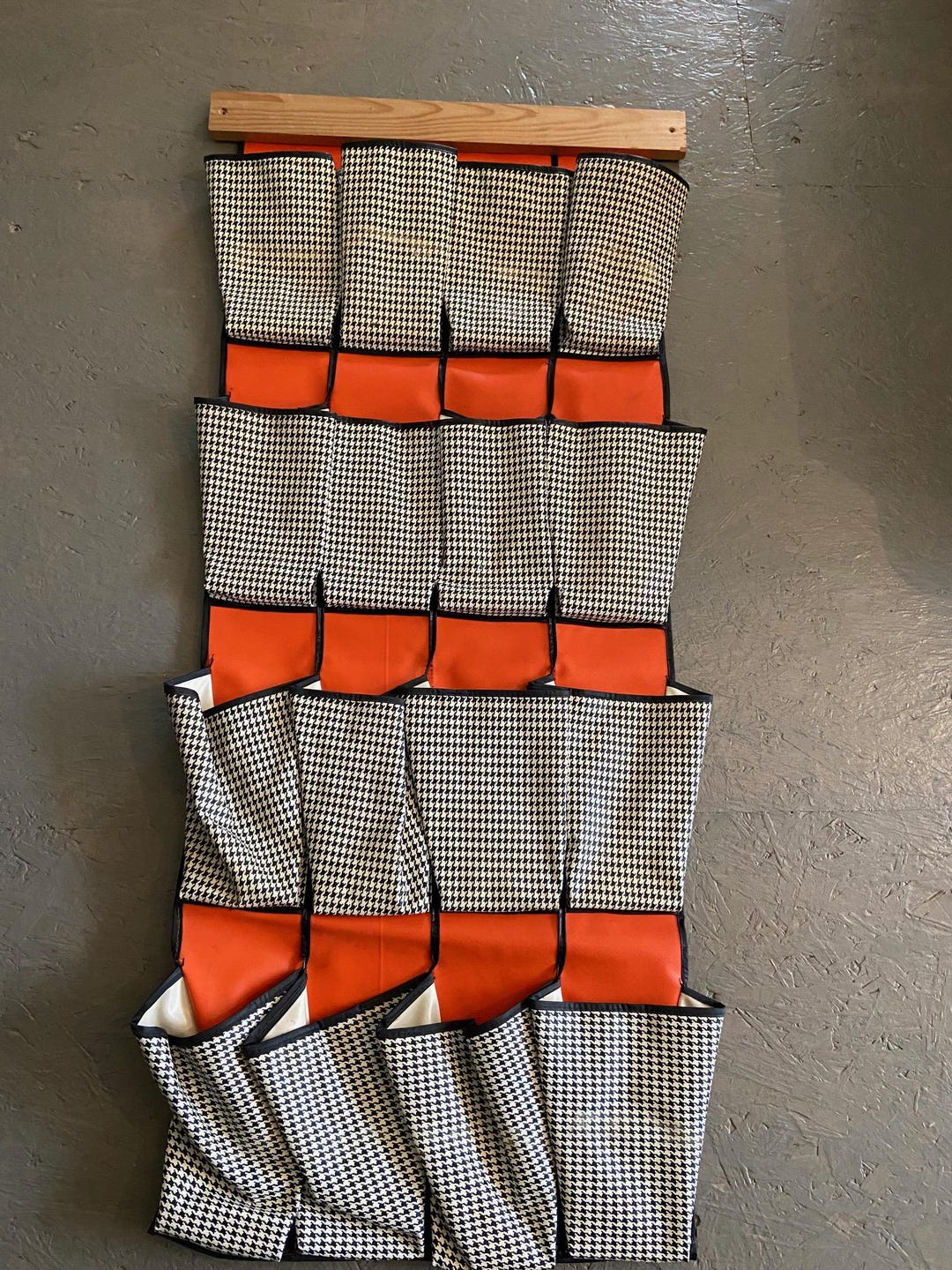 Jufhamvintage- Vintage Pocket Storage - Hanging Wall Organizer- Camping ...