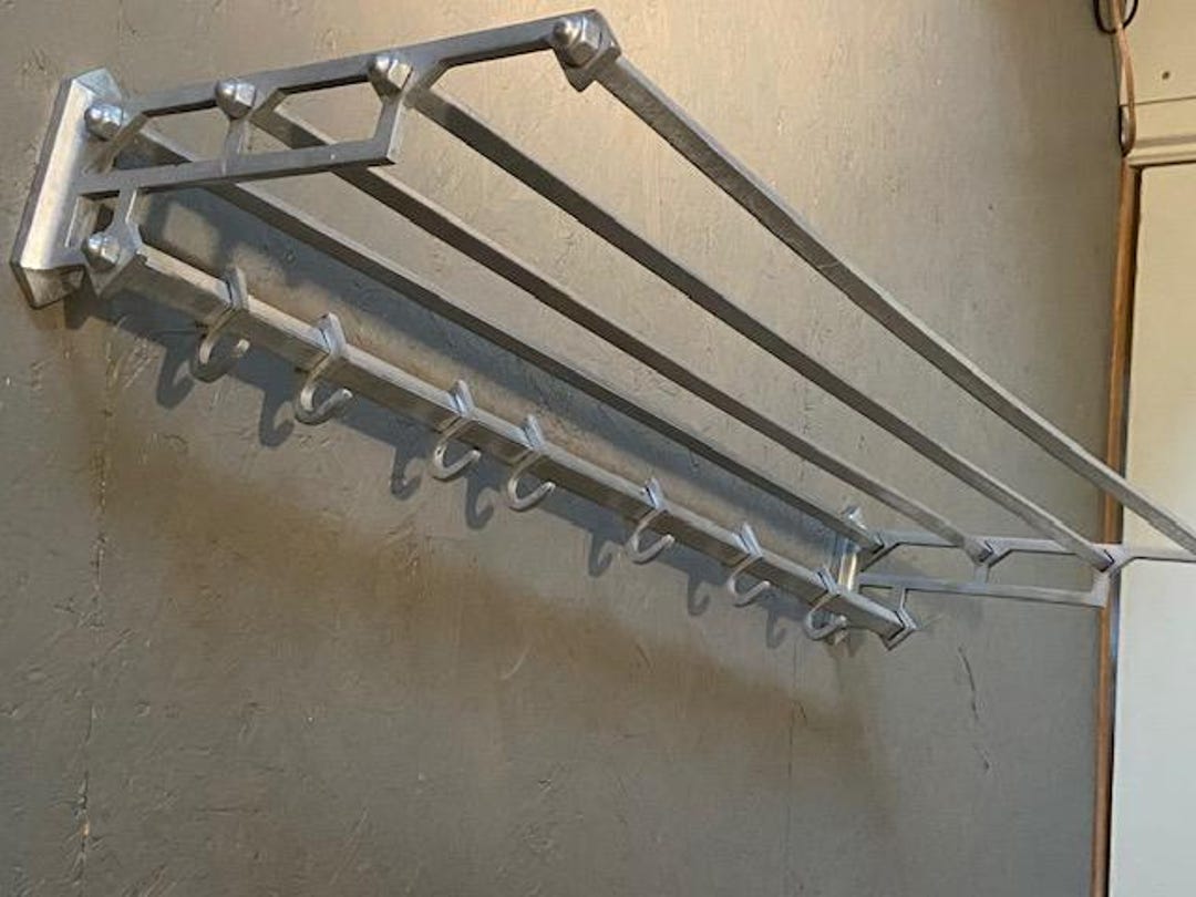 Jufhamvintage- 40s Railway Luggage and Coat Rack Designed by Diósy ...