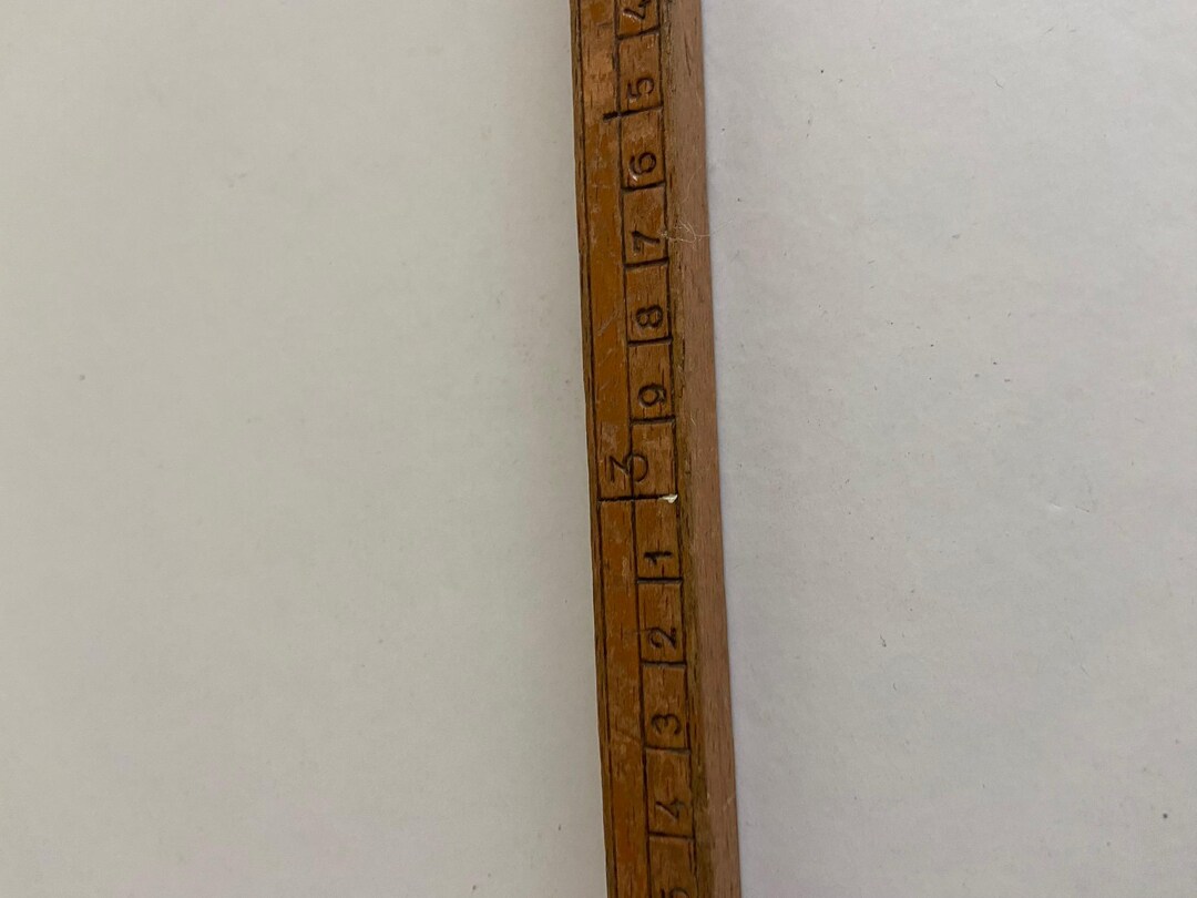 Jufhamvintage- Elm Measuring Stick of 50 Cm for Measuring Fabrics ...