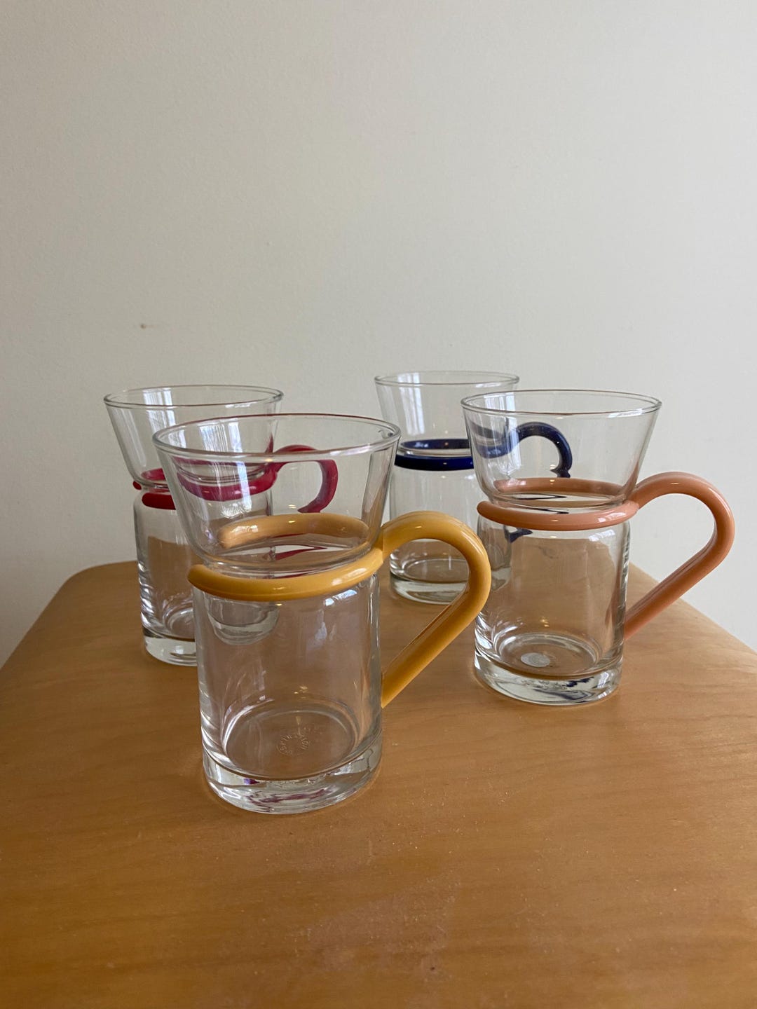 Jufhamvintage- Postmodern Design - Set of 4 Vintage Inspiration Glass ...