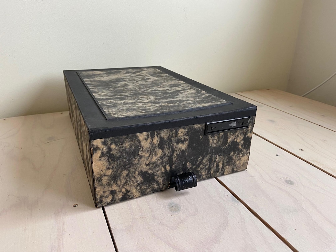 Jufhamvintage- Vintage Cardboard File Box- 60s Mail Box Desk Organizer ...