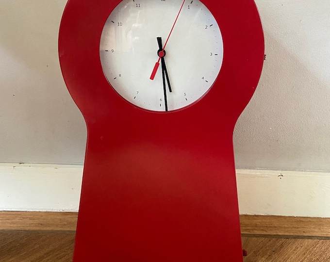Vintage IKEA PS 1995 Metal Clock and Cabinet - Etsy