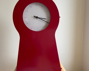 Vintage IKEA Shelf Clock, Yellow Keyhole, 1990s, PS Series, Thomas ...