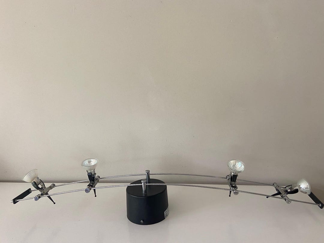 Jufhamvintage- Vintage Ikea Cittra Ceiling Track With 4 Spots- 90s Ikea ...