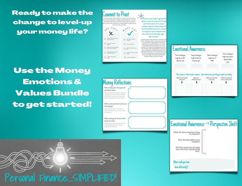 Money Values | Money Emotions | Emotional Spending Worksheet - Etsy