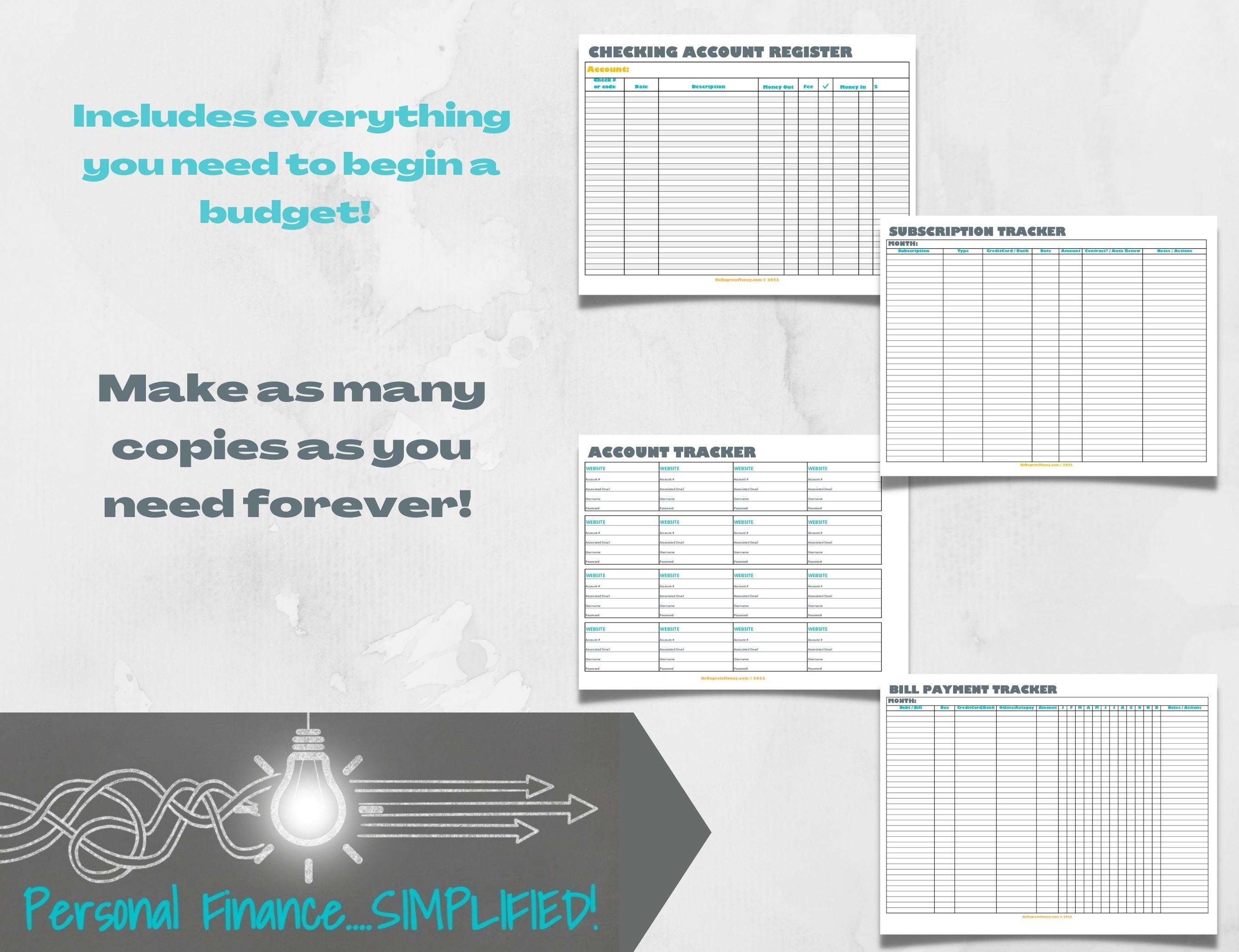 BASIC BUDGET PLANNER | Beginner Budget Planner | Budget Essentials ...