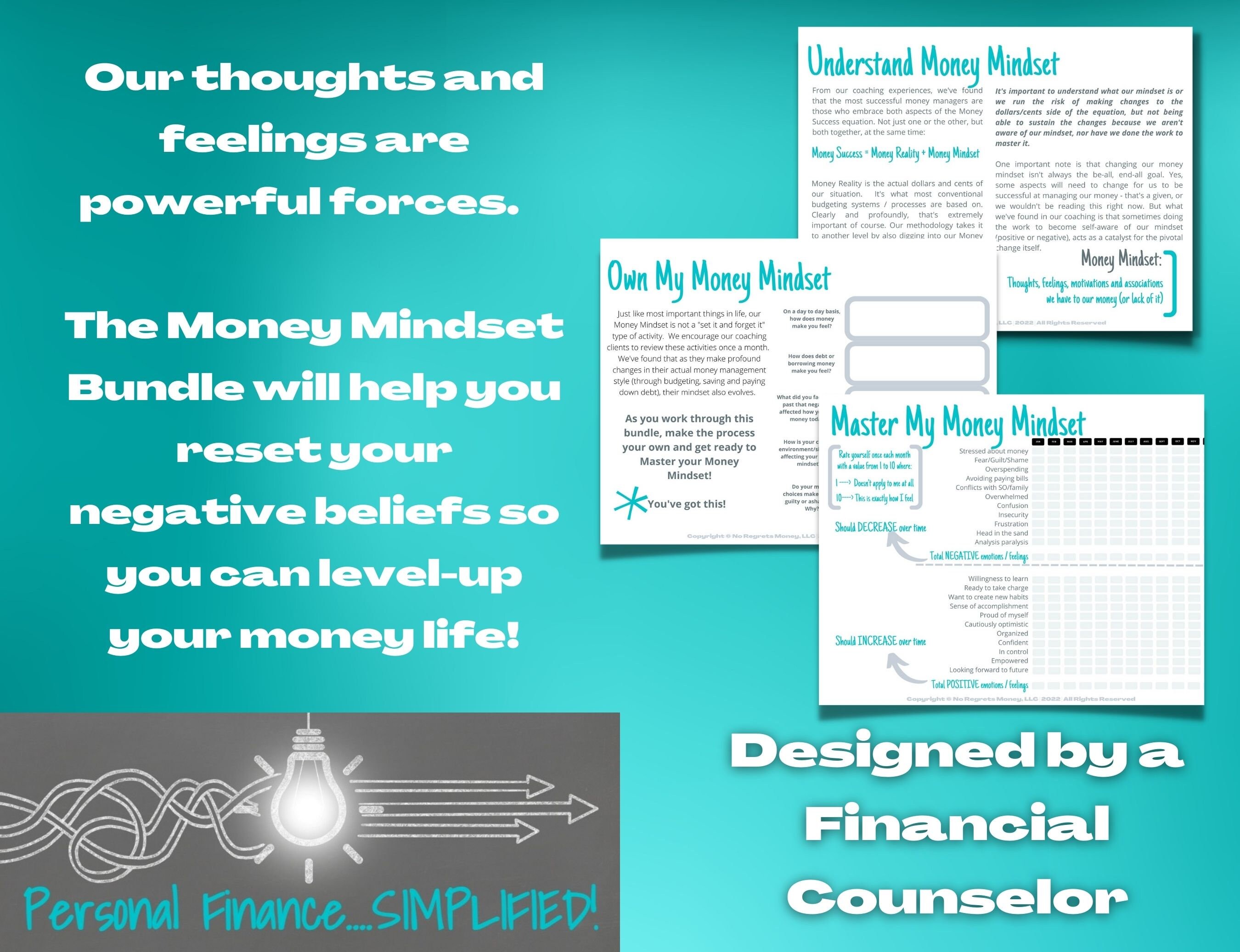 Money Mind Worksheet | Money Mindset | Money Emotions | Money Beliefs ...
