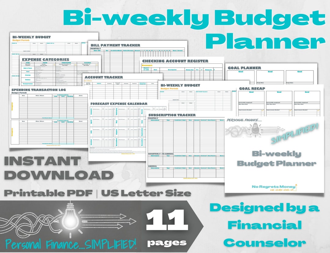 Bi-weekly Budget Planner | Budget Essentials | Budget Bi-weekly Kit ...