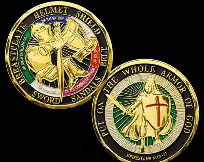 Armor of God Coin - Etsy