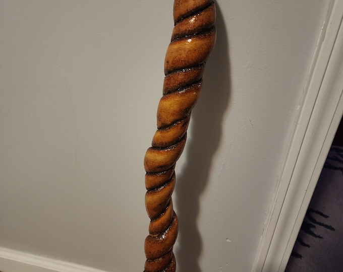Twisted Walking Stick, Curled Walking Stick With Rubber Grip Adventure ...
