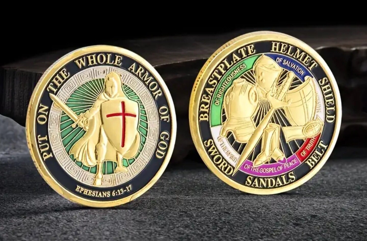 Armor of God Coin - Etsy