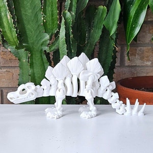 3D Printed Articulated Skeleton Flexi Stegosaurus Fidget Toy 3D Print ...