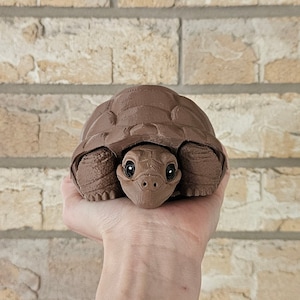 3D Printed Tortoise Fidget Toy – Flexible Articulated Turtle Sensory ...