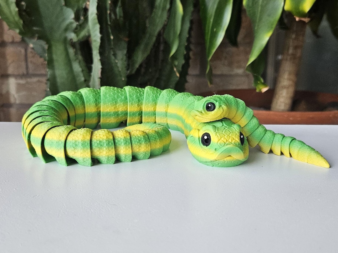 Custom 3D Printed Snake Realistic Cute Hognose Articulated Snake ...