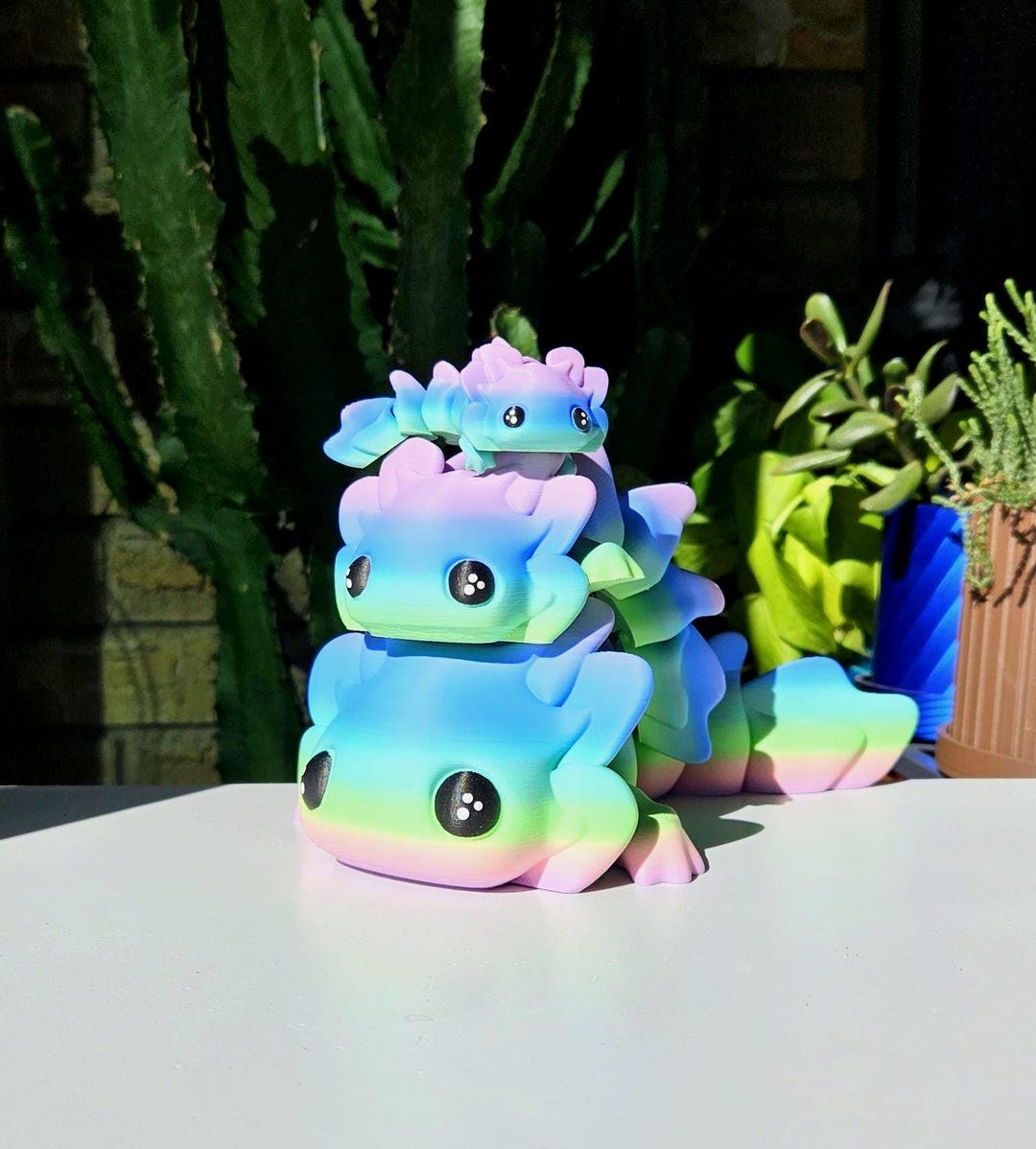 Axolotl Fidget Toy Articulated 3D Printed Axolotl Gift for Kids Cute ...