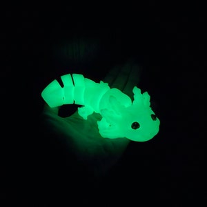 3D Printed Articulating Axolotl Fidget Pet: Sensory Toy Gift - Etsy