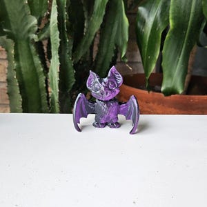 Spooky Cute Bat Fidget 3D Printed Articulating Halloween Bat Spooky ...