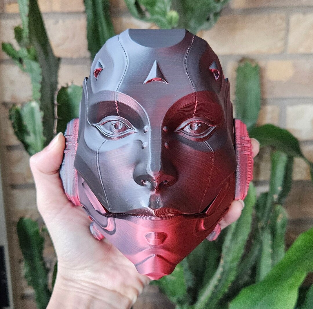 Unique 3D Printed Droid Skull / Articulating Interactive Vibrantly ...