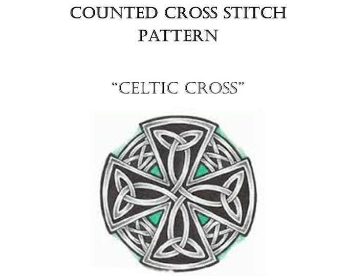 Celtic Cross Counted Cross Stitch Pattern, PDF Digital Download - Etsy