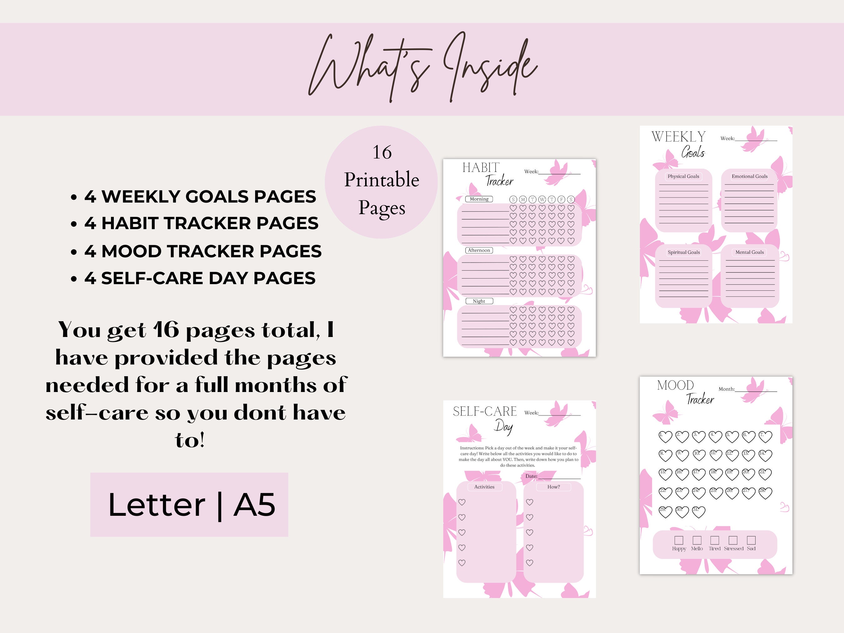 Self Care Printable Activities Self Care Workbook Wellness Printable ...