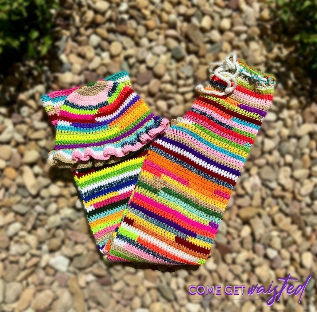Crochet Scrap Yarn Pants/shorts - Etsy