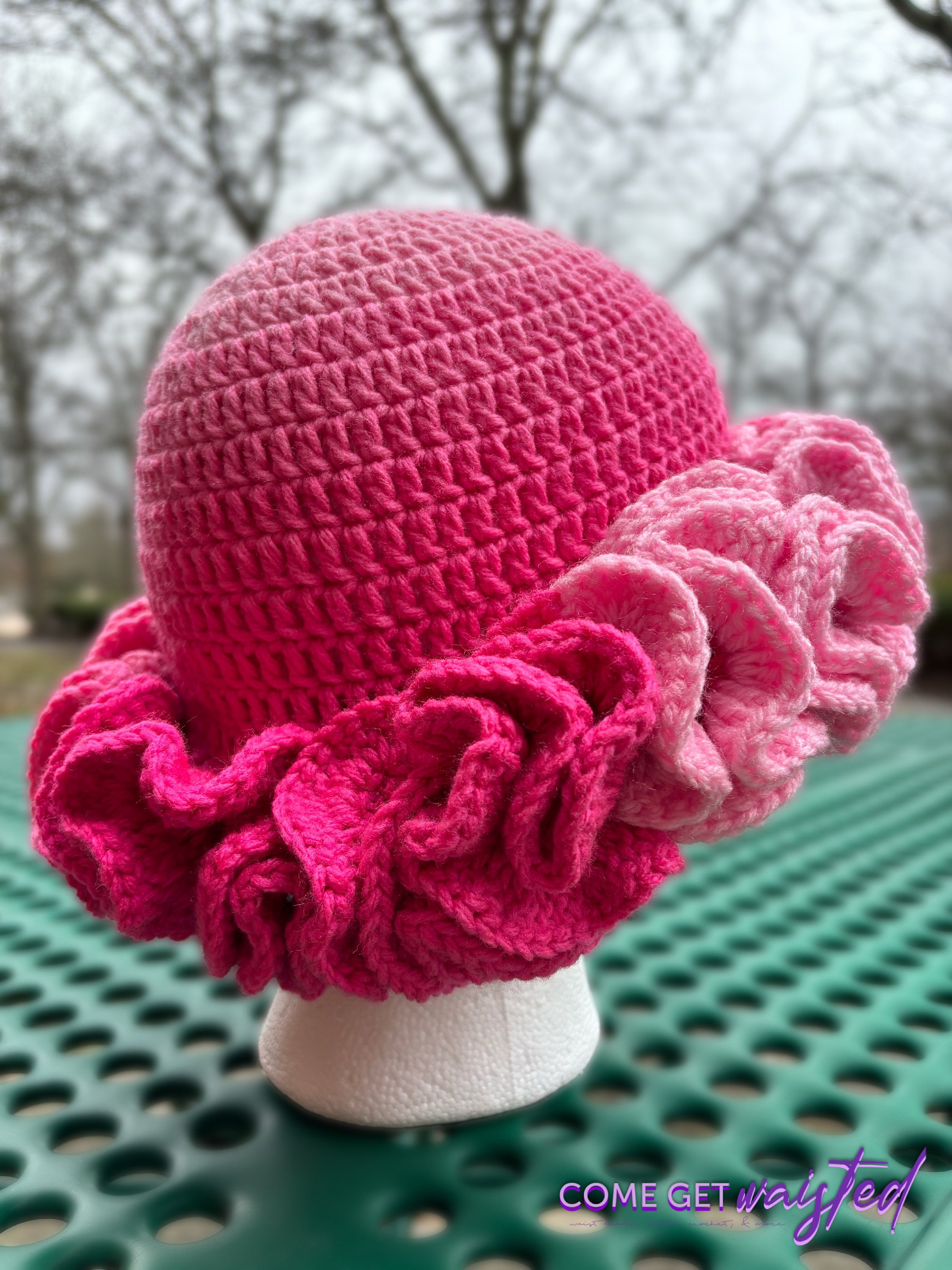 Crochet Ruffle Hat - Etsy