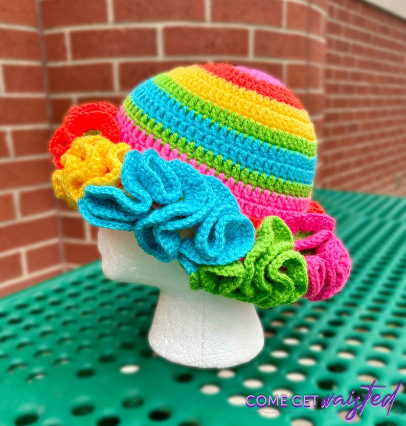 Crochet Ruffle Hat - Etsy