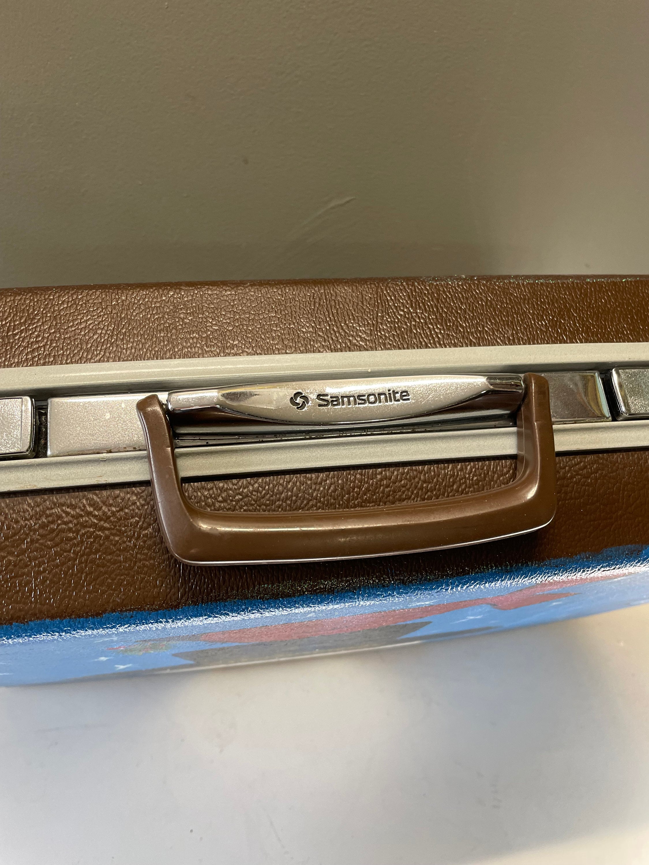 Vintage Samsonite Hand-painted Briefcase - Etsy