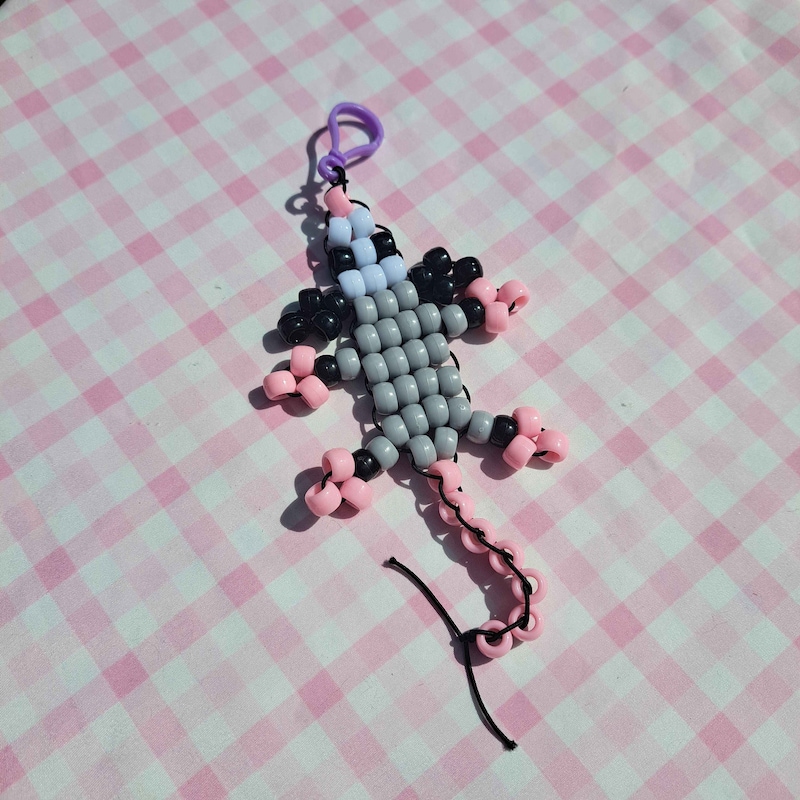 Pony Bead Keychain - Etsy