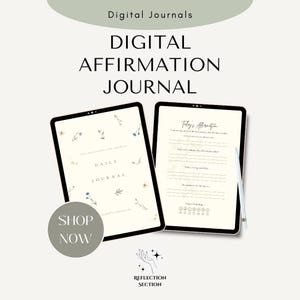 Digital Affirmation Journal - Etsy